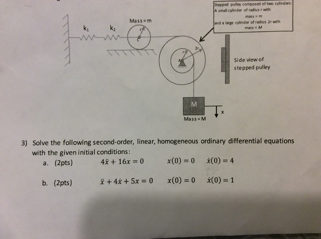 Solved Solve The Following Second Order Linear Homogeneous