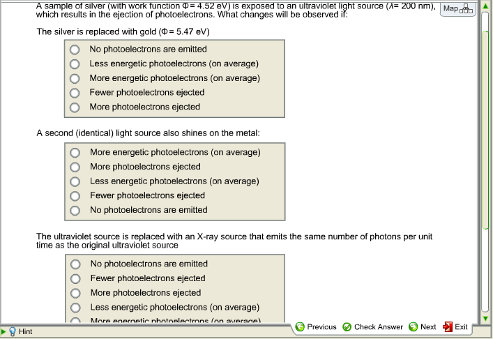 Solved A sample of silver (with work function Phi = 4.52 eV) | Chegg.com