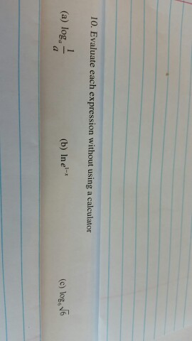 Solved Evaluate each expression without using a calculator | Chegg.com