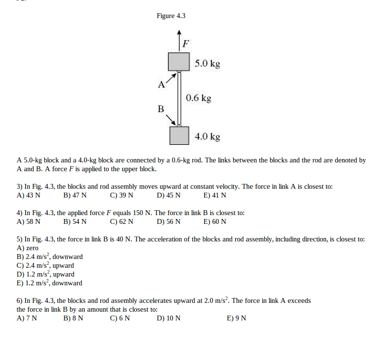 Solved A 5.0-kg block and a 4.0-kg block are connected by a | Chegg.com Solved A 5.0-kg block and a 4.0-kg block are connected by a | Chegg.com