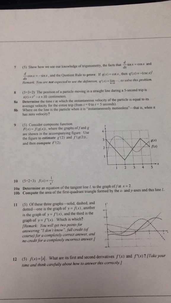 Solved Consider composite function F(x) = f(g(x)), where the | Chegg.com