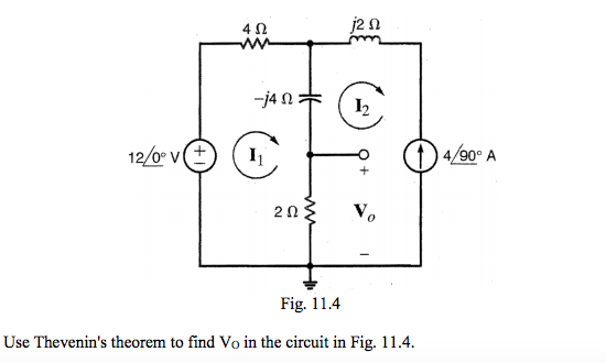 Solved Use Thevenin's theorem to find V_o in the circuit | Chegg.com