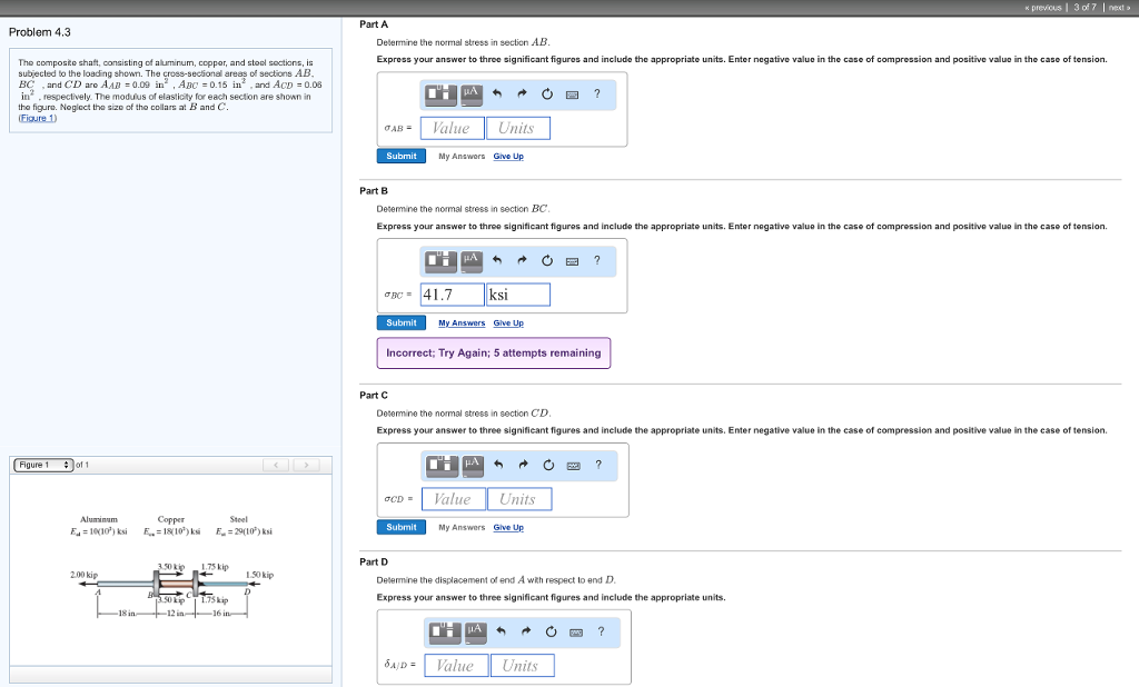 Solved x previcus | 3 of 7 | next Part A Problem 4.3 | Chegg.com