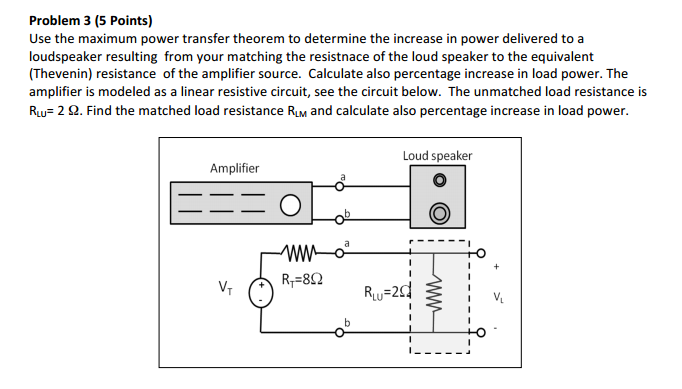 Solved Use the maximum power transfer theorem to determine | Chegg.com
