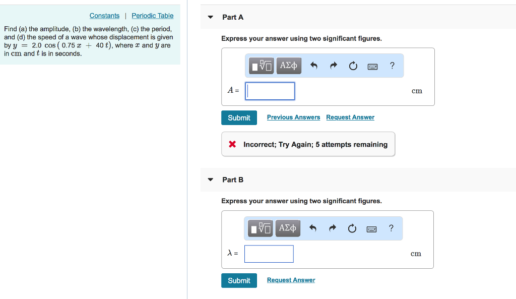 Solved Part A Constants Periodic Table Find (a) the | Chegg.com