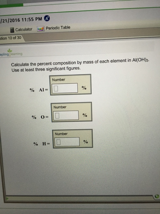 Solved Calculate the percent composition by mass of each | Chegg.com