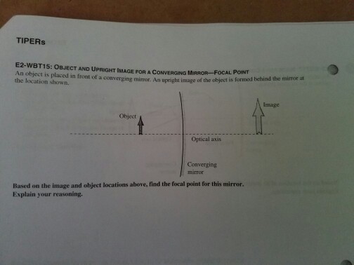 Solved An object is placed in front of a converging mirror. | Chegg.com