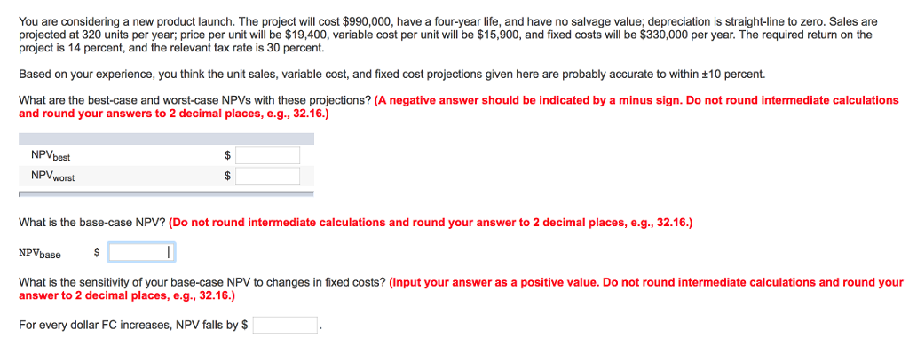 Solved You are considering a new product launch. The project | Chegg.com