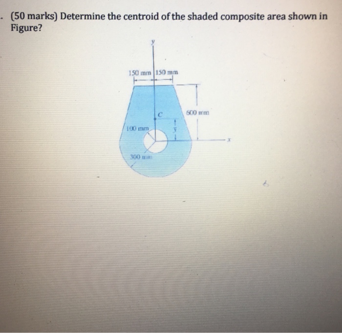 Solved determine the centroid of the shaded composite area | Chegg.com