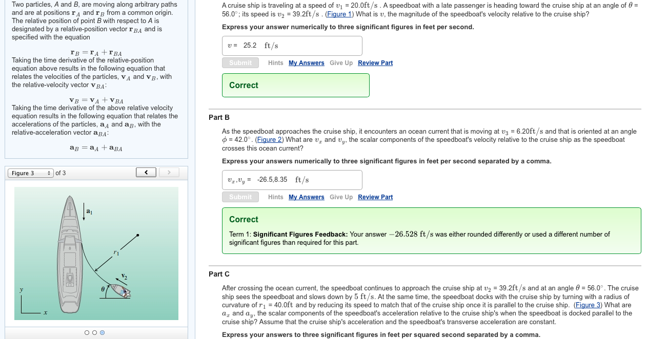 Solved Two particles, A and B, are moving along arbitrary | Chegg.com