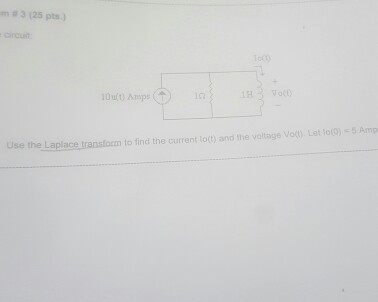 Solved Use the Laplace transform to find the current io(t) | Chegg.com