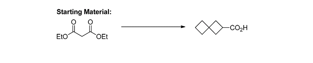 Solved Provide a complete multistop synthesis for the Spiro | Chegg.com