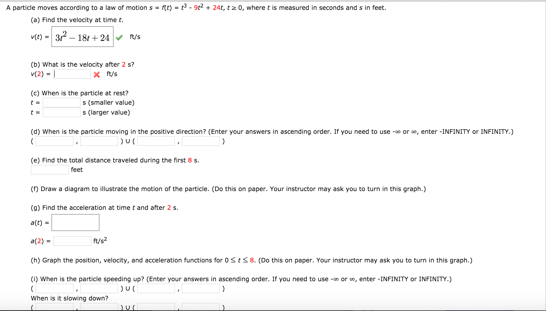 Solved: A Particle Moves According To A Law Of Motion S = ... | Chegg.com