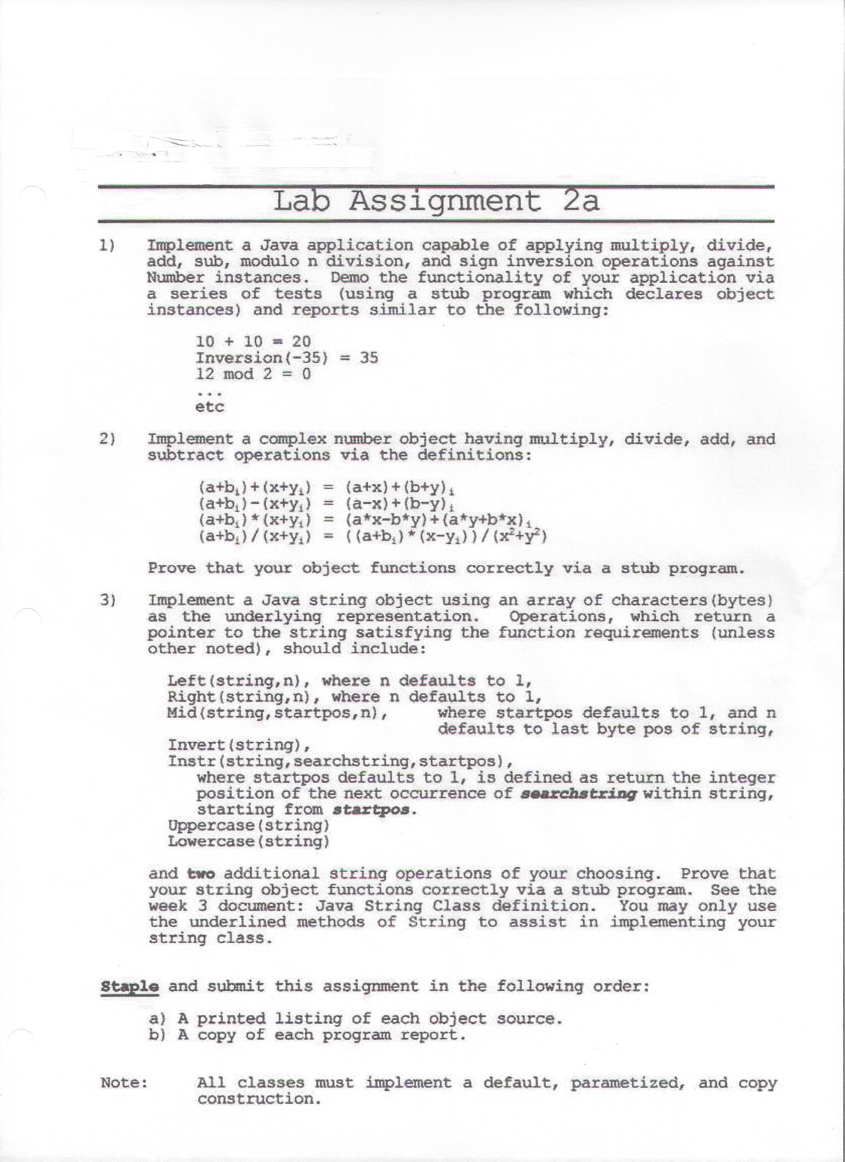 Solved Implement a Java application capable of applying | Chegg.com