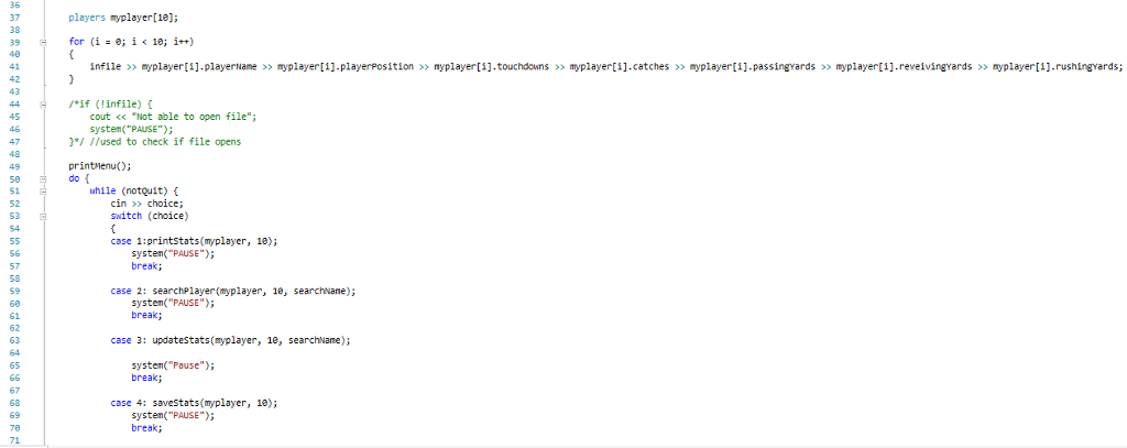 Modify Code to Replace STRUCT Object with CLASS | Chegg.com