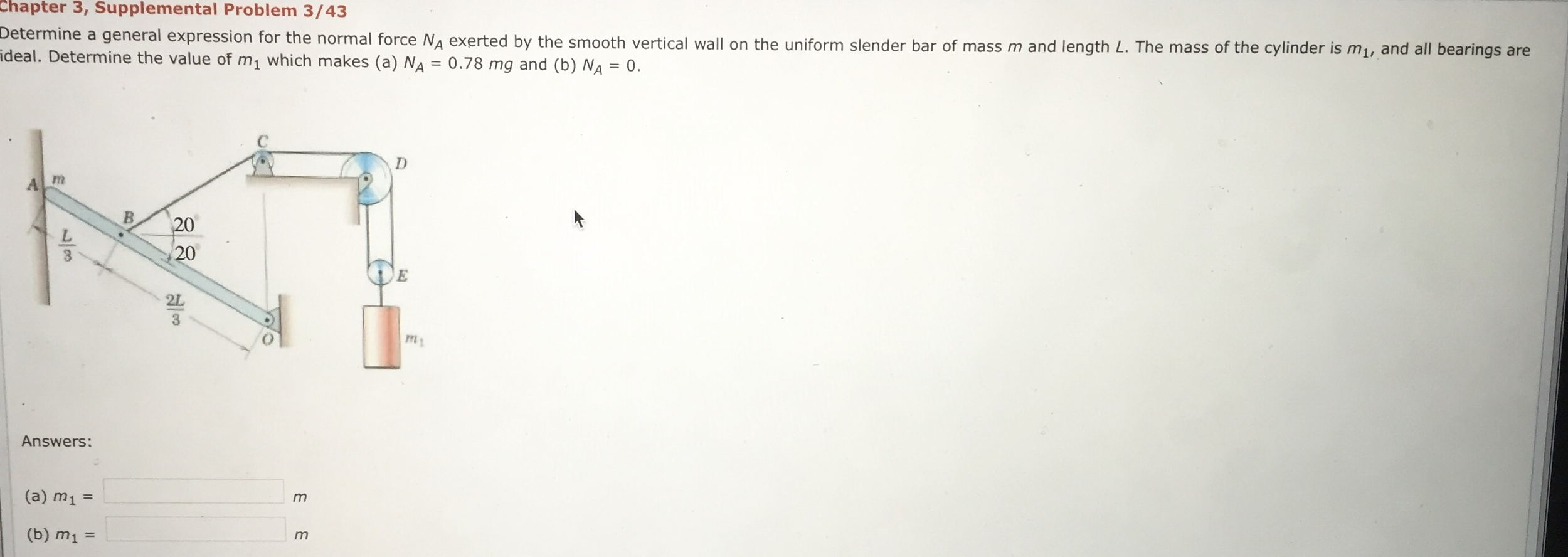 Solved Determine a general expression for the normal force | Chegg.com