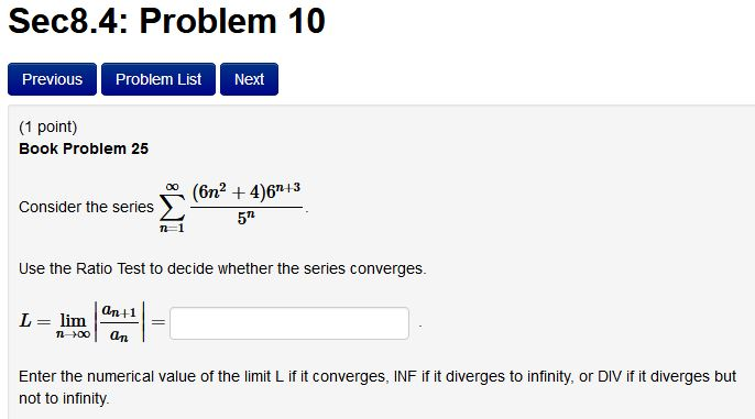 Solved Sec8.4: Problem 10 PreviouS Problem List Next (1 | Chegg.com