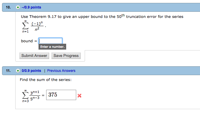 Solved Use Theorem 9 17 To Give An Upper Bound To The 50th