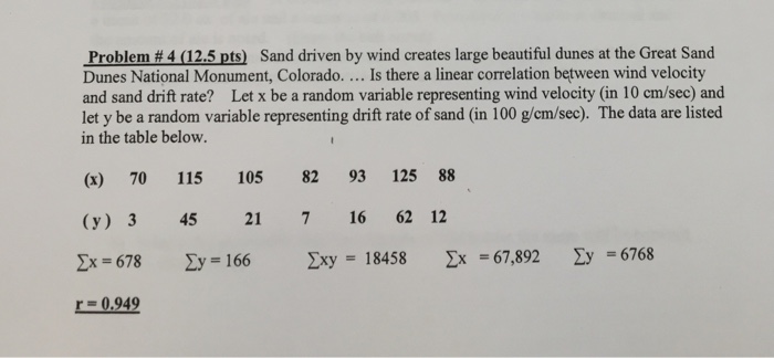 Solved Problem # 4 (12.5 pts) Sand driven by wind creates | Chegg.com