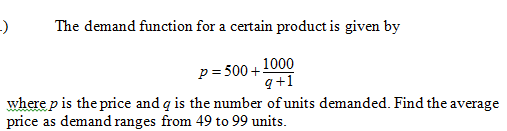 Solved The demand function for a certain product is given by | Chegg.com