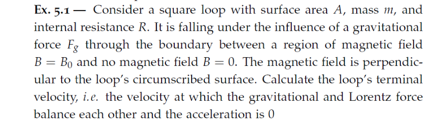 Solved Ex. 5.1-Consider a square loop with surface area A, | Chegg.com