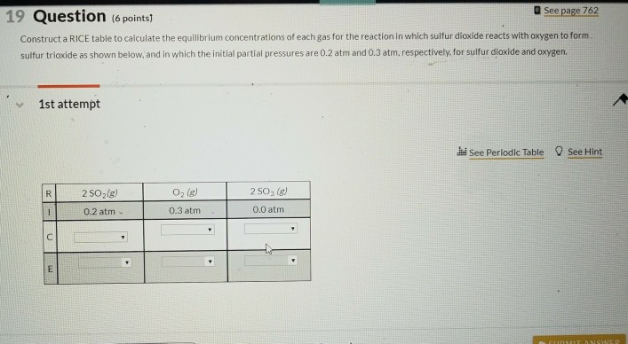 Solved See page 762 19 Question (6points) Construct a RICE | Chegg.com