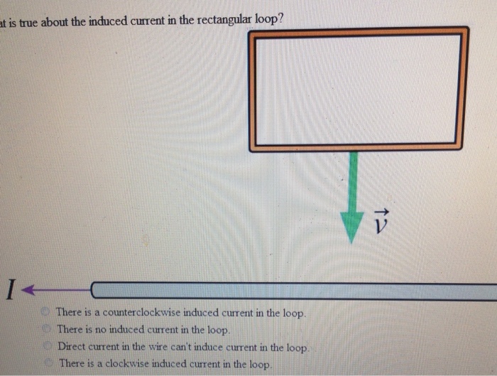 Solved what is true about the induced current in the | Chegg.com