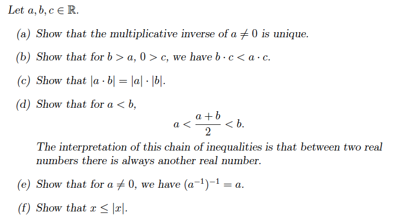 Solved Let a, b, c elementof R. (a) Show that the | Chegg.com