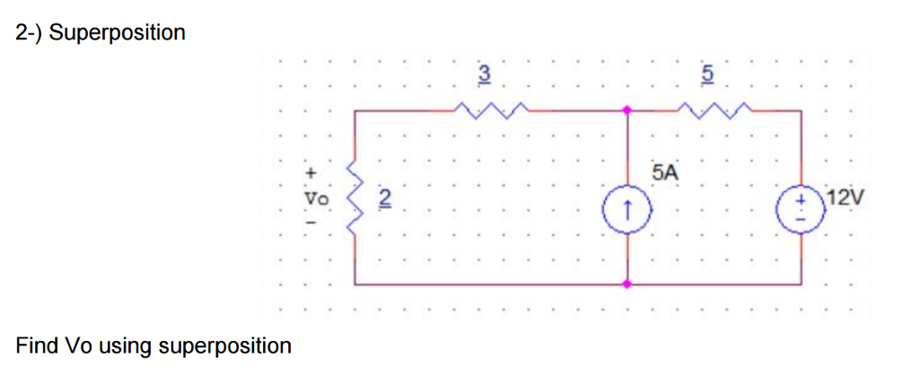 Solved Superposition Find V_0 using superposition | Chegg.com