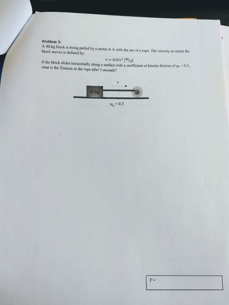 Solved Problem 3: block moves is defined by: If the block | Chegg.com