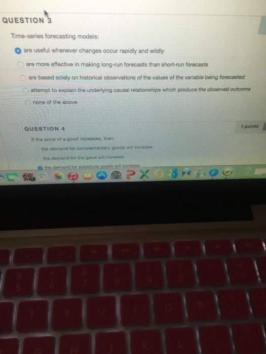 Solved Question 3 Time Series Forecasting Models O Are