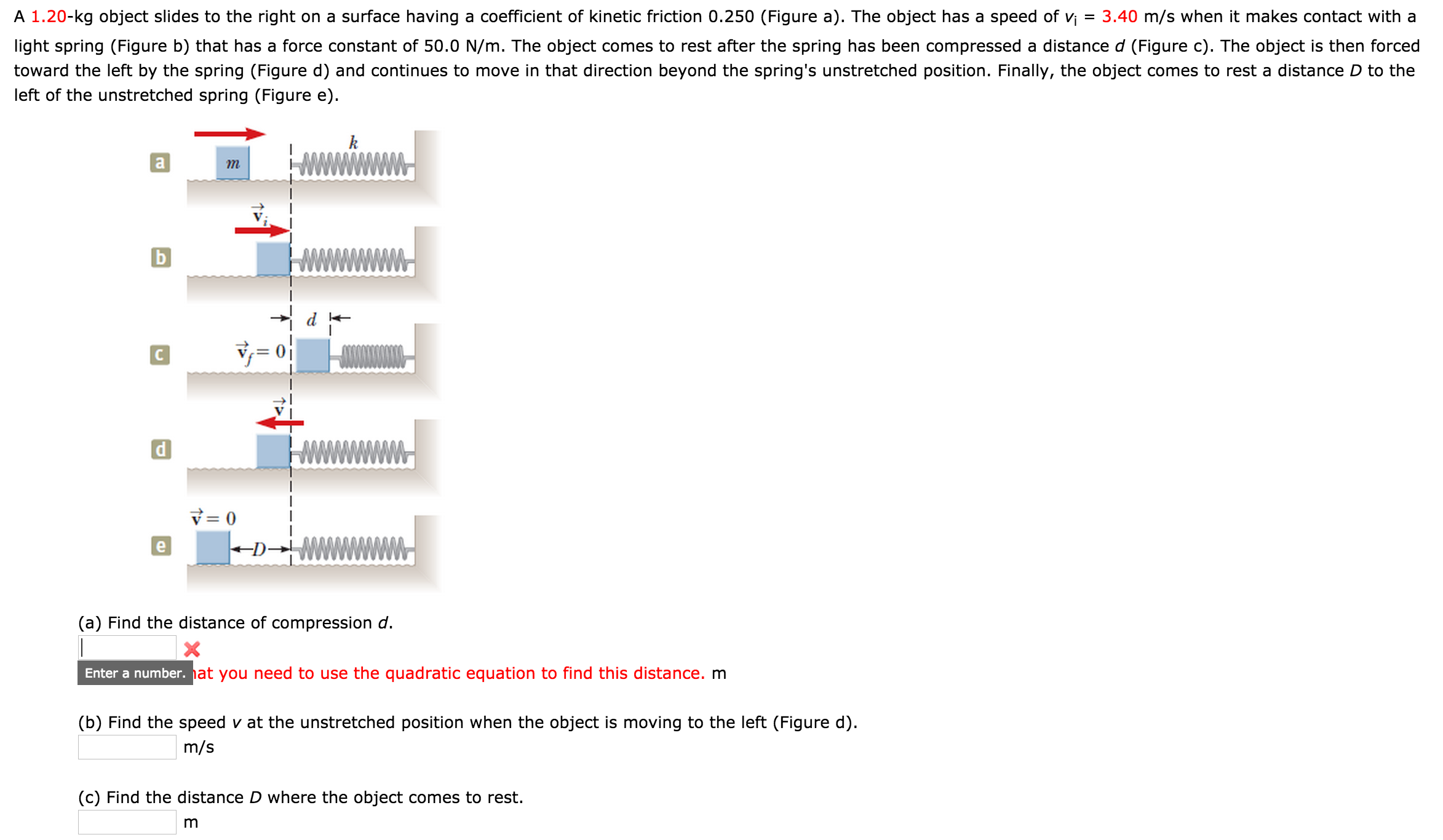 Solved A 1.20-kg object slides to the right on a surface | Chegg.com
