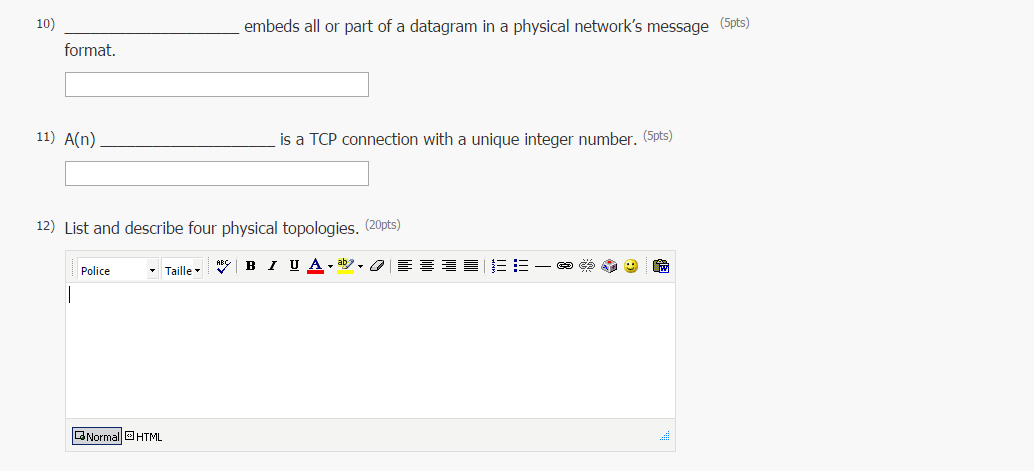 Solved 1) An end node is a device such as a workstation, | Chegg.com