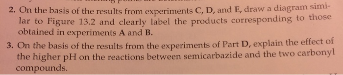 2. On the basis of the results from experiments C, D, | Chegg.com