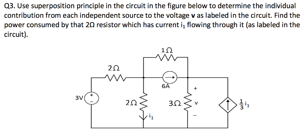 Solved Use superposition principle in the circuit in the | Chegg.com