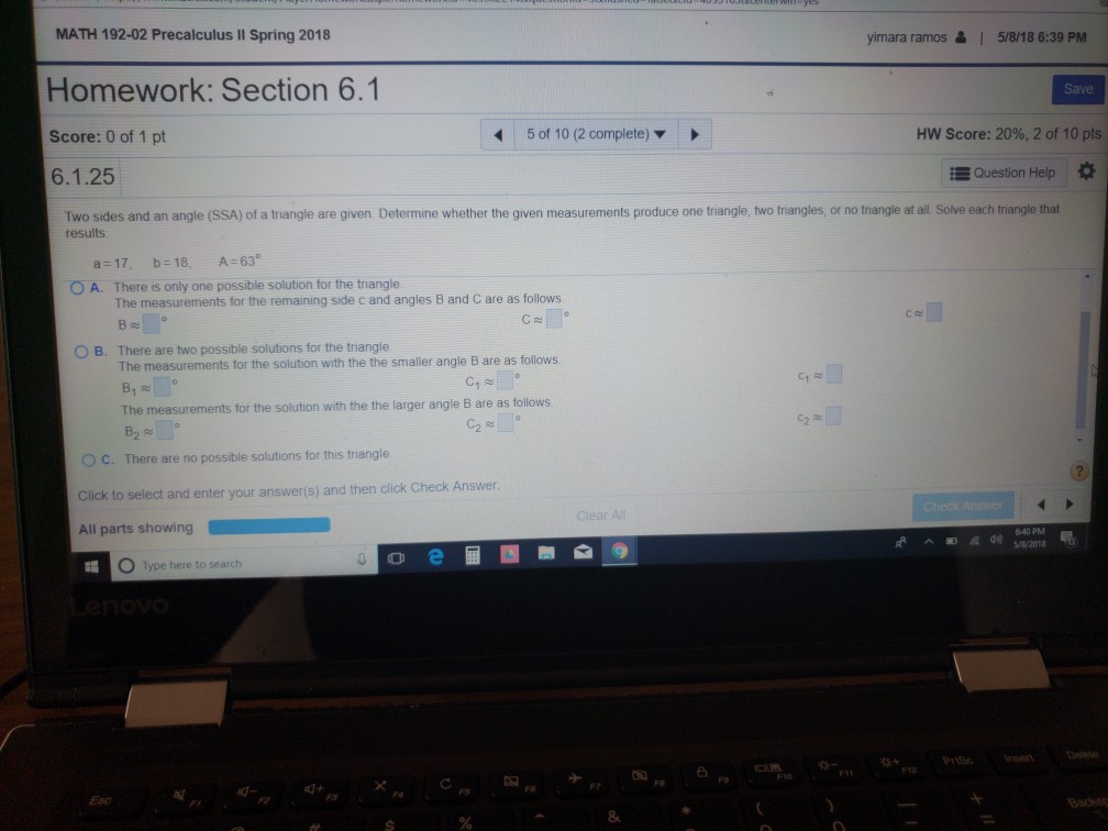 Solved Do Homework- yimara ramos- Google Chrome & Secure | | Chegg.com