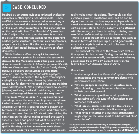 Solved CASE CONCLUDED Inspired by emerging evidence-oriented | Chegg.com