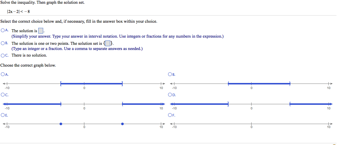 Solved Solve the inequality. Then graph the solution set. | Chegg.com