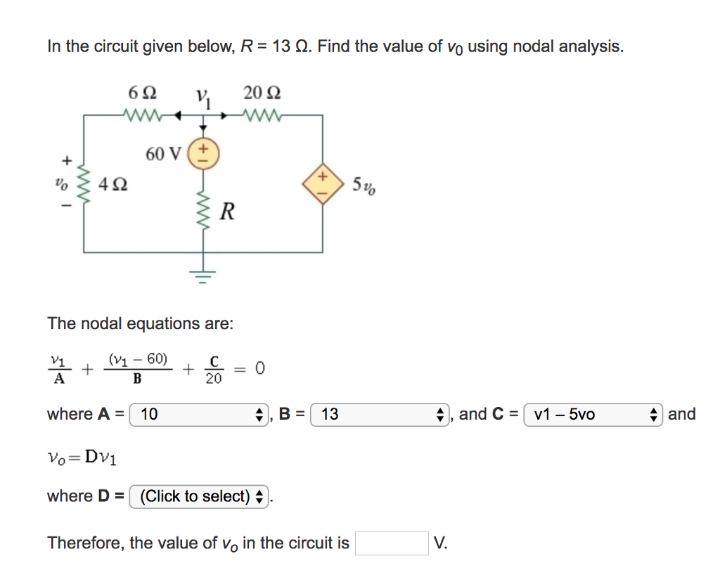 Solved In The Circuit Given Below R 13 Ohm Find The 9199