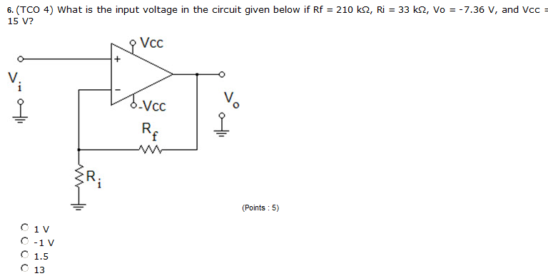 Solved What is the input voltage in the circuit given below | Chegg.com