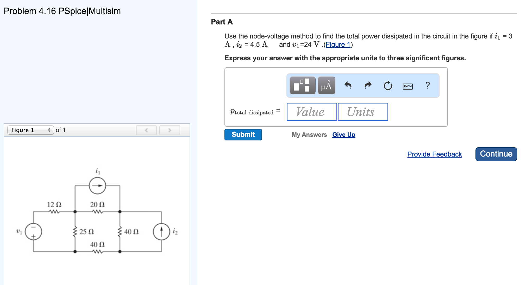 Solved Use the node-voltage method to find the total power | Chegg.com