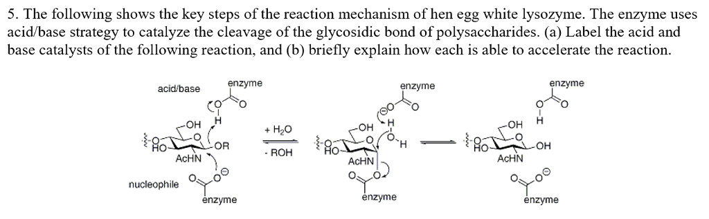 Solved 5. The following shows the key steps of the reaction | Chegg.com