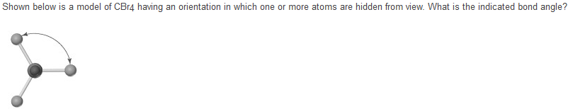 Solved Shown below is a model of CBr4 having an orientation | Chegg.com