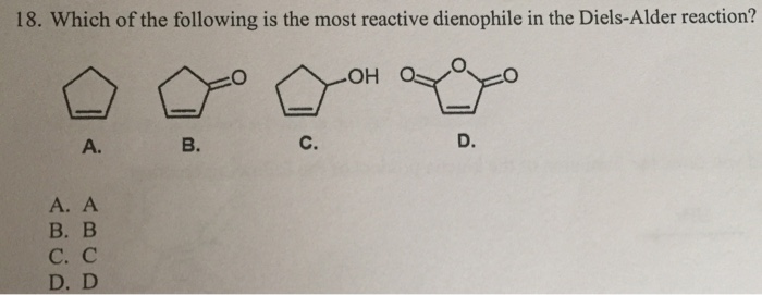 Solved Which of the following is the most reactive | Chegg.com