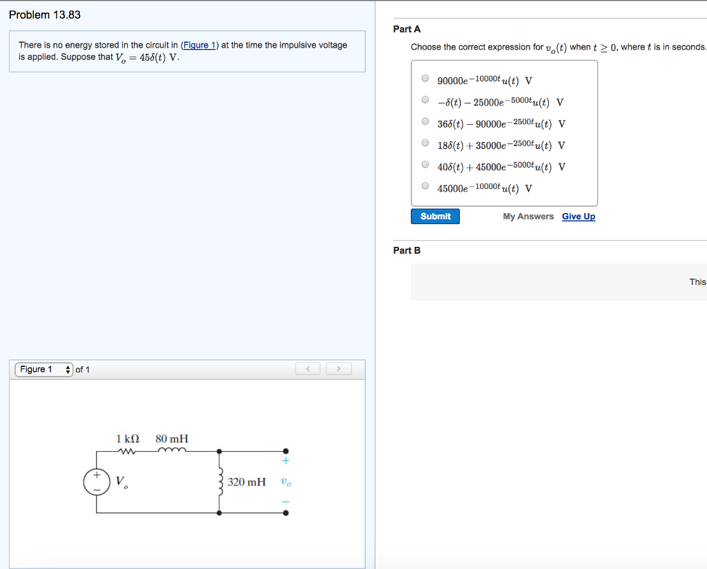 Solved There is no energy stored in the circuit in (Figure | Chegg.com