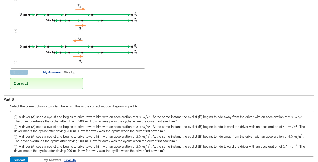 Solved Select the correct physics problem for which this | Chegg.com