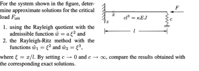 Solved For the system shown in the figure, deter- mine | Chegg.com