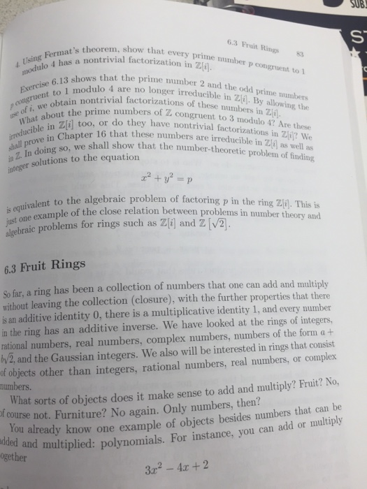 Solved 6.13, I need a specific solution! Thanks! | Chegg.com
