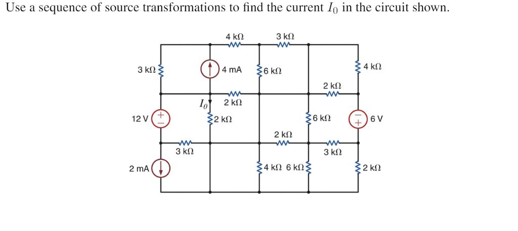 Solved Use A Sequence Of Source Transformations To Find The 2270