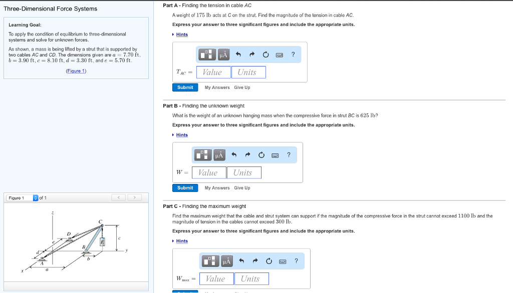 Solved Three-Dimensional Force Systems Learning Goal: To | Chegg.com Solved Three-Dimensional Force Systems Learning Goal: To | Chegg.com